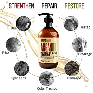 PURE NATURE Moroccan Argan Shampoo and Conditioner