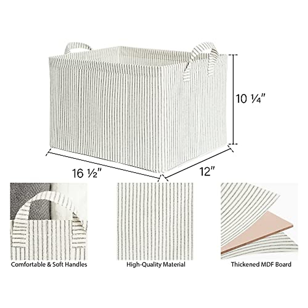 StorageWorks Two 3-Shelf Separable Closet Hanging Shelves with 2-Pack Storage Bins