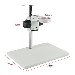WSJIE Industrial Binocular Trinocular Microscope Camera Stand Holder Arm Bracket 76mm Universal 360 Rotating Maintenance Workbench (Color : B, Size : 375 * 255MM)