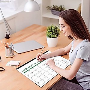 2023-2024 Desk Calendar - Jan 2023 - Jun 2024, 18 Months Large Monthly Desk Calendar, 17" x 12", Desk Pad, Large Ruled Blocks, to-do List & Notes, Best Desk/Wall Calendar for Planning or Organizing