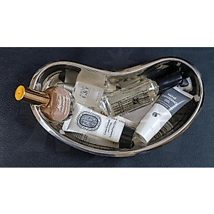 MJW Stainless Steel Kidney Dish - 8.3" kidney Shaped Curved Emesis Bowl for Medical, Dentistry and Veterinary Use, Ideal Kidney Basin Lab Instrument Tray