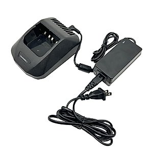 KSC-24 Rapid Charger Compatible for TK280 TK380 TK290 TK390 TK480 TK481 TK190 TK2100 TK3100 TK272 TK372 TK373 KNB14 KNB15 KNB16 KNB17A KNB17B KNB20N KNB21N KNB22N Portable Radio