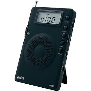 Grundig Mini GM400 Super Compact AM/FM Shortwave Radio with Digital Display - Black (NGM400B)