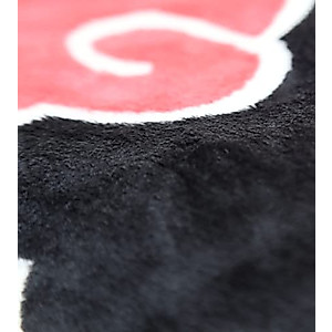 Red Clouds Coral Fleece Flannel Fleece Blanket Anime Cosplay Shawl Wrap Nap Quilt Throw Blanket (Red, 60'' x 80'')