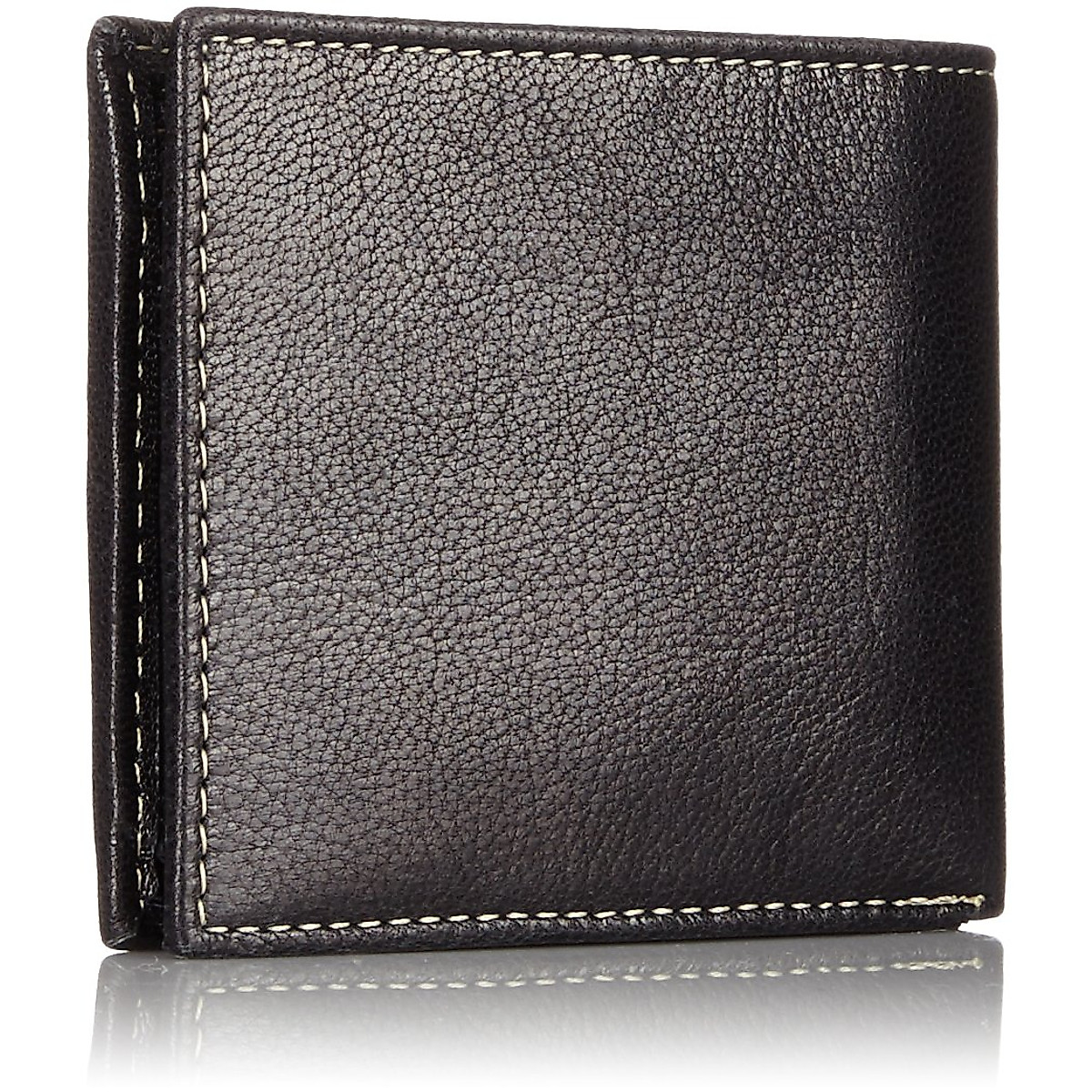 Timberland Men's Leather Passcase Trifold Wallet Hybrid, Black (Hundson), One Size