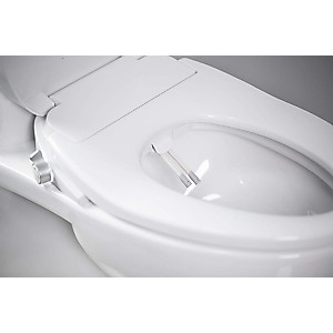Gele WB002 Elongated Smart Toilet Bidet Seat, Non-electric, Slow Close Seat & Lid, Dual Nozzle, Easy Installation & Clean, Adjustable Spray Pressure, fit most toilets, Kohler, Toto, American Standard
