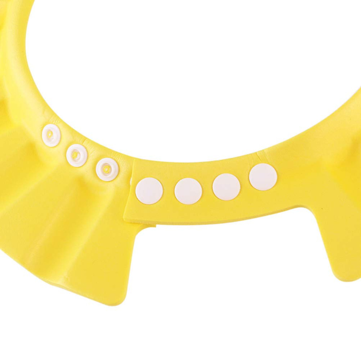 NUOBESTY Bath Cap, Adjustable Durable Waterproof Elastic Ring Hat Shampoo Bath Shower Cap Wash Hair Shield Direct Visor Caps for Kids Toddler Baby Newborn - 6Pcs