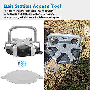 JIOTAR Termi-te Bait Station Access Tool For Advance Termi-te Bait Station Lids Remover-Easy Opening of Bait Station Lids- Metal