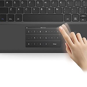 Nums Smart Touchpad Numeric Keypad for Surface Pro 7/8/9/X Surface Laptop All Model, Touchpad Protector, Excellent Touch Experience, Durable Tempered Glass, (Surface Pro 8/9/X)