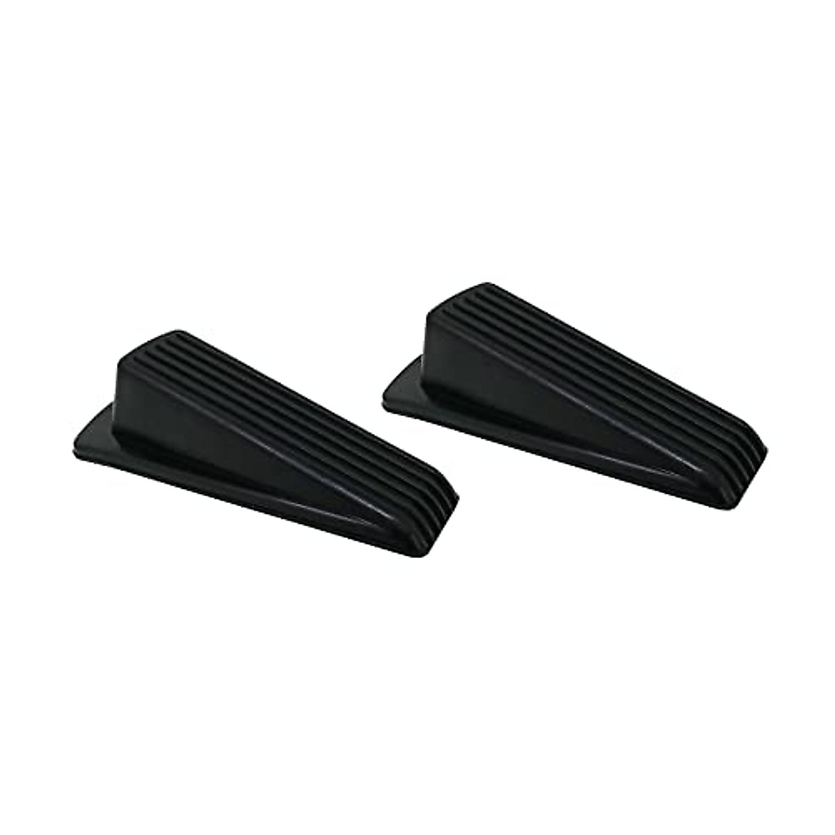 Shepherd Hardware 8934E 8934 Heavy Duty Rubber, Black, 2 Pack Door Wedge, 2-Pack