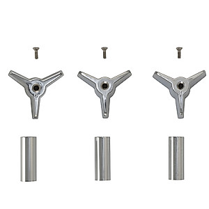 DANCO Bathtub and Shower 3-Handle Remodel/Rebuild Trim Kit for American Standard Colony Faucets | Cross-Arm Handle | 9C-23H, 9C-23C, 11C-1D | Chrome (39614)