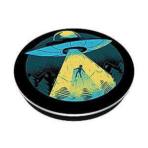 Space UFO Abduction Unidentified Flying Object Gift Alien PopSockets PopGrip: Swappable Grip for Phones & Tablets