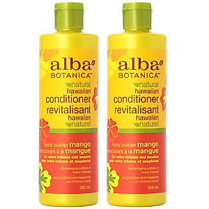Alba Botanica Hawaiian Hair Conditioner, Mango, 12 oz, 2 pk