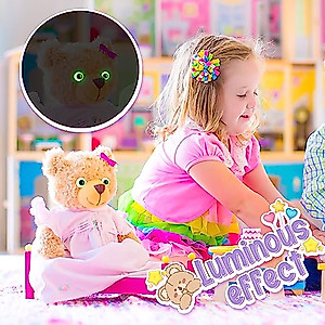 300 Pcs Wiggle Googly Eyes Glow in The Dark Sticky Googly Eyes Self Adhesive Googly Wiggle Eyes Suitable for DIY Crafts, Halloween Activities (8mm)