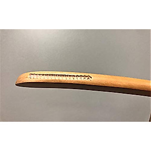 NAHANCO 40017HU Premium Retro-Style Wooden Shirt Hanger with Brushed Chrome Hook, Rounded Shoulders with Rubber Non-Slip Grippers, 16" Natural (Pack of 25)