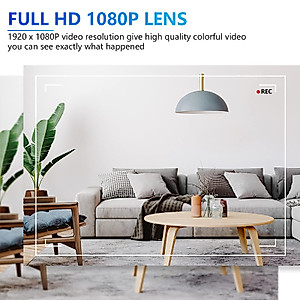 VANCHEER Hidden Camera Photo Frame WiFi Spy Cameras 1080P HD for Home Security Wireless Small Nanny Cam with Motion Detection, Remote View for Indoor Surveillance No Audio Function