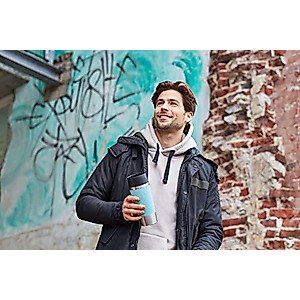 EMSA N2012900 Travel Mug Stainless Steel Thermal Insulated Cup 0.36 litres 4h Hot 8h Cold BPA Free 100% Leak-Proof Dishwasher Safe 360° Drinking Opening Mint Green 1 Piece (Pack of 1)