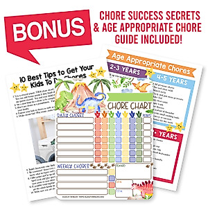 Dinosaur Kids Chore Chart Magnetic, Reward Chart for Kids, Good Behavior Chart for Kids at Home, My Responsibility Chart for Kids, Magnetic Reward Chart for Kids Behavior, Chore Chart for One Child