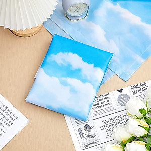 Patelai 4 x 2 Feet Fluorescent Light Cover for Ceiling Classroom Magnetic Cubicle Shade with 10 Magnets Fluorescent Light Filters for School Home Office Drop Lamp Decor(Cloud)