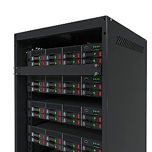 1U Blank Panel - (5 Pack) - Rackmount Accessories - Metal Spacer 19" Filler for Server Rack Cabinet Enclosure - Black Durable Steel - Tupavco TP1759