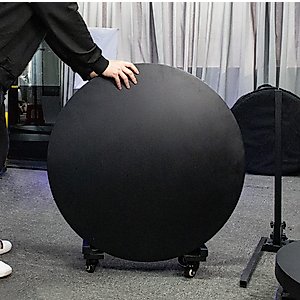 MWE 360 Photo Booth Machine for Parties with Extra Battery,Logo Customization,Software APP Remote Automatic 360 Spin Camera Booth,Honeycomb Box Packaging (45.3")