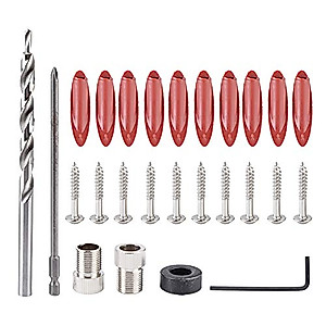 Headerbs Pocket Hole Jig Kit, Aluminum Alloy Pocket Hole Fixture Kit, Homes for Professional Use DIY