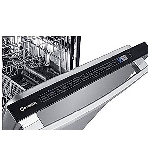 Verona VEDW24TSS 24 Inch Built In Dishwasher Touch Control 6 Wash Cycles 16 Place Settings, Stainless Steel