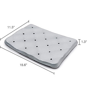 DMI Bath Seat Cushion, Transfer Benches, Shower Chairs, Bath Chairs, Stadium Seats, Bathtub Cushion or Kneeling Mat, Kneeling Pad, Waterproof Foam and Slip-Resistant, 1.3 Inches Thick,Grey
