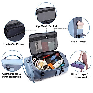 ACESAK Gym Bag for Women - Small Sports Duffle Bag with Shoes Compartment & Wet Pocket - 28L Gym Accessories Backpack Workout Bag Waterproof Carry On Rucksack Daypack