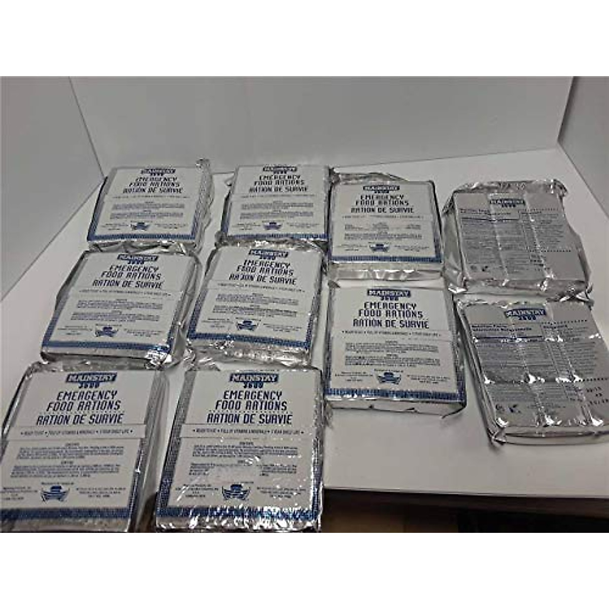 Mainstay Emergency Food Rations with Outdoors Equipment Emergency Guide-3600 Calorie Bar- Full Case