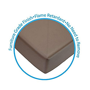 KidKusion Soft Seat Hearth Pad | Made in USA | Taupe | 90" x 14" | Fireplace and Hearth Protection