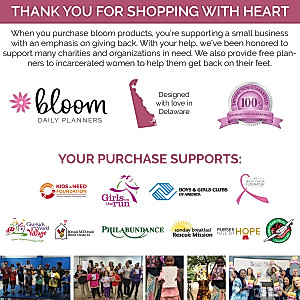 bloom daily planners UNDATED Spanish Calendar Year Day Planner - Passion/Goal Organizer - Monthly/Weekly Agenda Book with Tabs (January to December) - 6" x 8.25" - Folky Floral