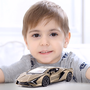 TGRCM-CZ 1/36 Scale Lamborghini Sián FKP37 Casting Car Model, Zinc Alloy Toy Car for Kids, Pull Back Vehicles Toy Car for Toddlers Kids Boys Girls Gift