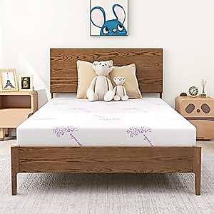 FONTOI Twin Size Mattress in a Box, 6 inch Mattresses Made in USA with Knit Cover for Kids Bed Single Size Daybed Individual Bunk, Cooling Gel Green Tea Memory Foam, Medium Firm