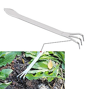 Bonsai Roots Rake 3-Prong W/Ergonomic Handle Gardening Hand Tools for for Women Men
