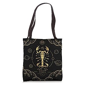 Zodiac Sign Scorpio Astrology Celestial Aesthetic Tote Bag