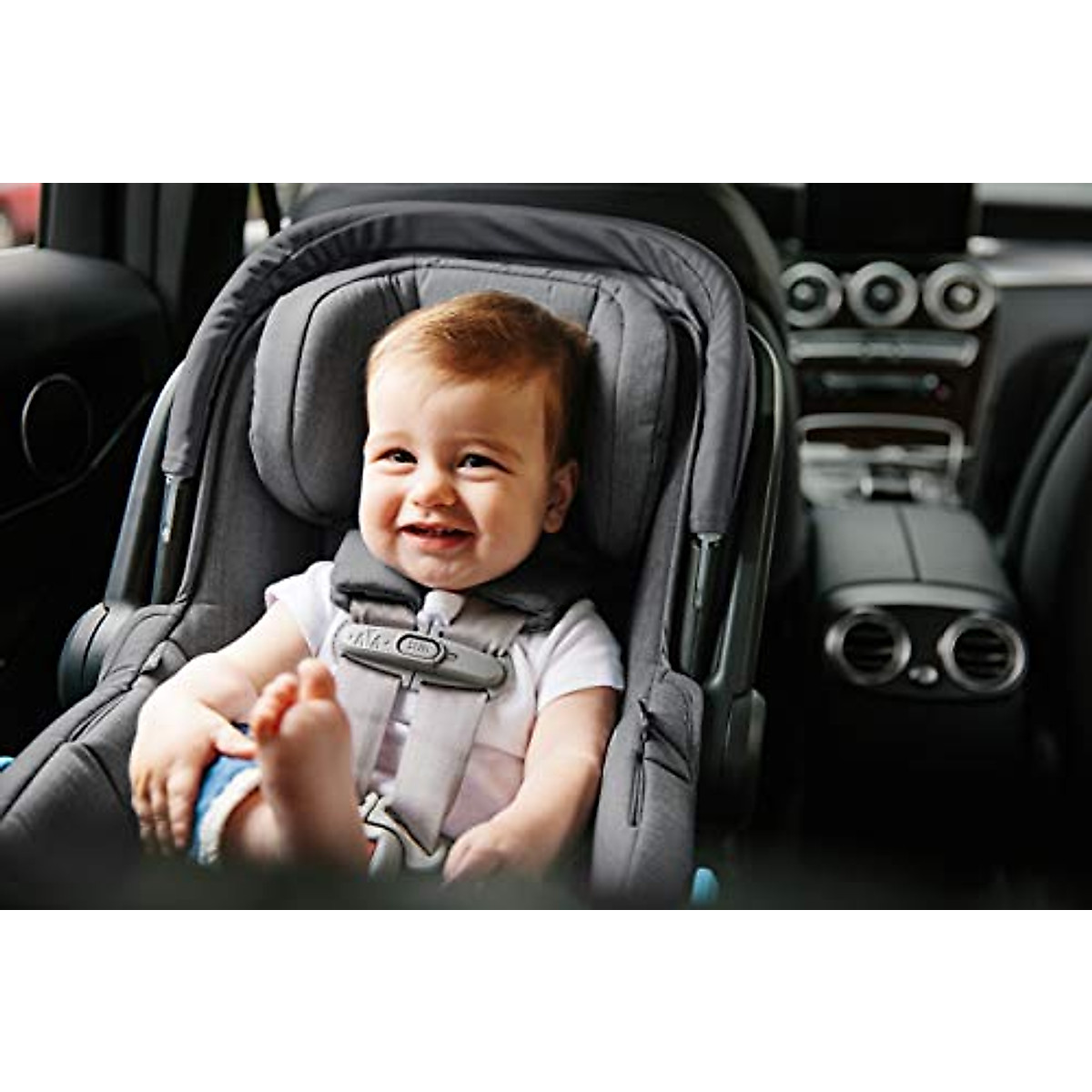 MESA Infant Car Seat - JORDAN (charcoal mélange|merino wool) + MESA Base, 1 Count (Pack of 1)