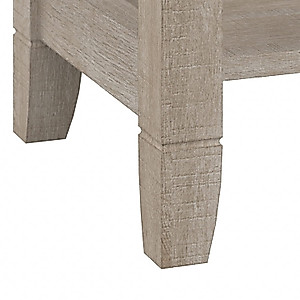 Bush Furniture Key West Small Corner Desk in Washed Gray