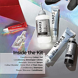 L'Oreal Paris Feria Multi-Faceted Shimmering Permanent Hair Color, R37 Blowout Burgundy (Deep Burgundy), Pack of 1, Hair Dye