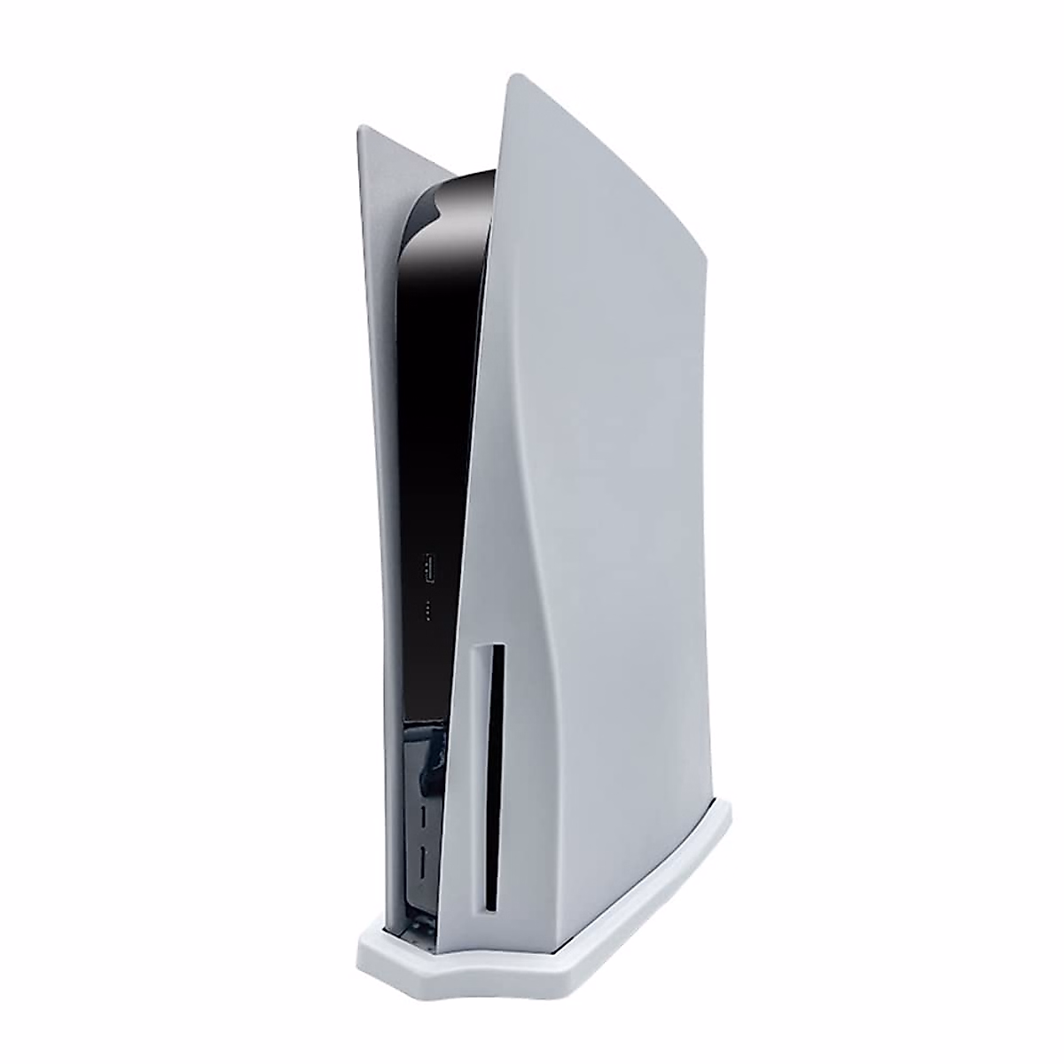 CKXIN Vertical Stand for PS5 Playstation 5 Console with Built-in Cooling Vents and Non-Slip Feet - Disc Edition (White)