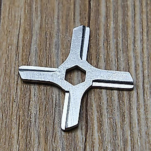 ADUCI 3pcs Meat Grinder Knife Stainless Steel Mincer Blade Spare Parts for Moulinex HV3/for KRUPS F402 for Daewoo Kitchen Appliance