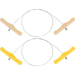 Hard Cheese Wire Slicer with Handles - Pack of 2 - String Block Slicer for Kitchen 17.7 Inch - Handheld Cheese Wire Slicers