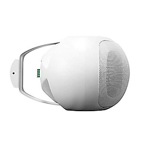 Rockville D4-8 White Dual 4" 8 Ohm Wall Mount Swivel Outdoor Home Patio Speaker