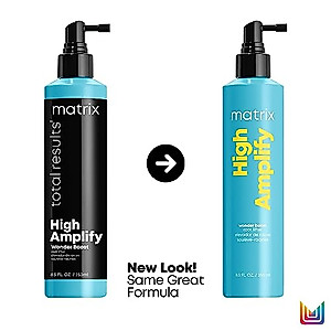 Matrix High Amplify Wonder Booster Root Lifter Spray | Provides Extreme Lift & Volume | For Fine Hair | Flexible Hold | Salon Hair Styling | Packaging May Vary | 8.5 Fl. Oz. | Vegan