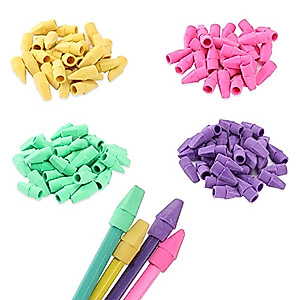 Mr. Pen Erasers for Pencils, 120 Pack, Pencil Top Erasers, Eraser Caps, Pencil Erasers for Kids, Cap Erasers, Eraser Tops, Pencil Topper Erasers. Ereaser