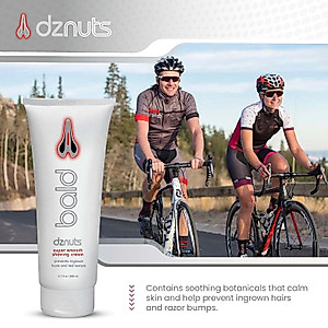 dznuts - Bald Super Smooth Shaving Cream - Prevents Razor Burns, Ingrown Hairs, Cooled and Moisturized Skin - 6.7 fl. oz, 3 Pack