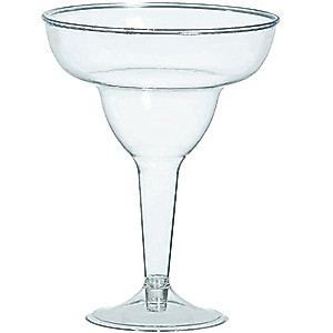 Amscan Clear Classic Margarita Glasses - 11 oz. (Set of 20) - For Parties & Events