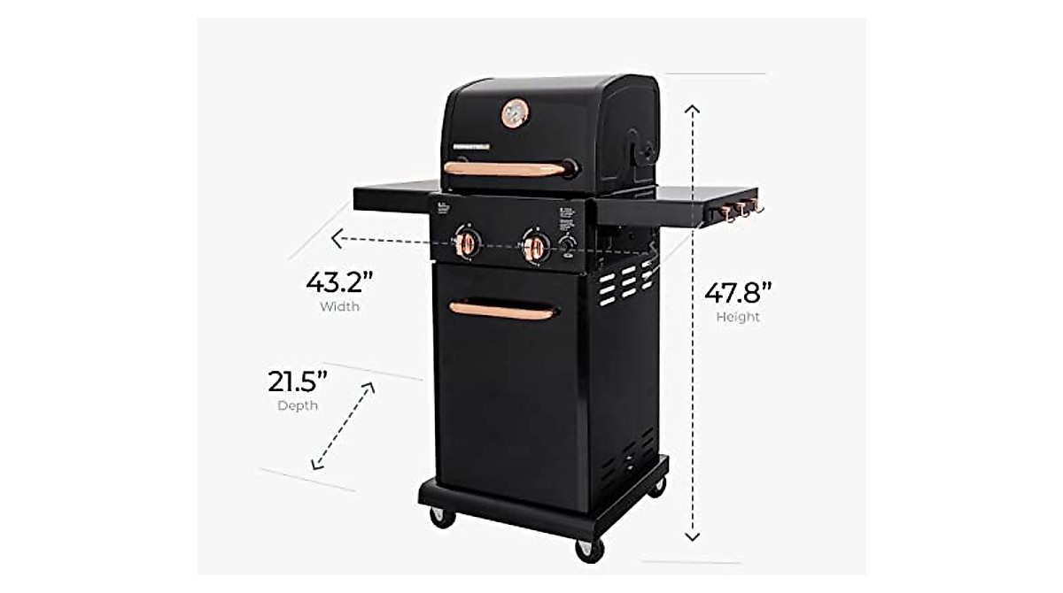 Permasteel 2-Burner Gas Grill for Exceptional Outdoor Cooking