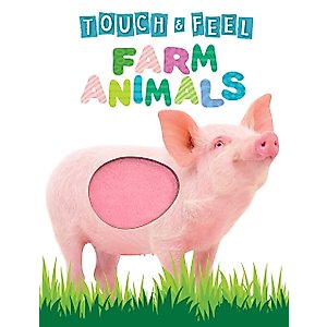 Touch and Feel Farm Animals - Novelty Book - Children's Board Book - Interactive Fun Child's Book