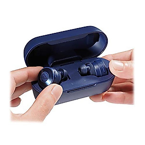 Audio-Technica ATH-CKS5TWBL Solid Bass Wireless in-Ear Headphones, Blue